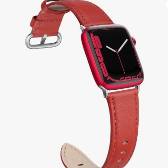 Apple | Accessories | New Genuine Leather Red Apple Watch Band | Poshmark